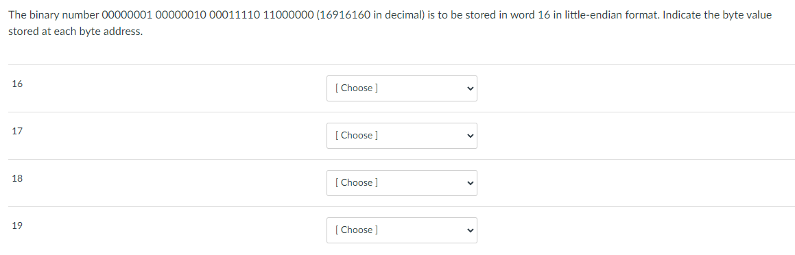 Solved The binary number 00000001 00000010 00011110 11000000 | Chegg.com