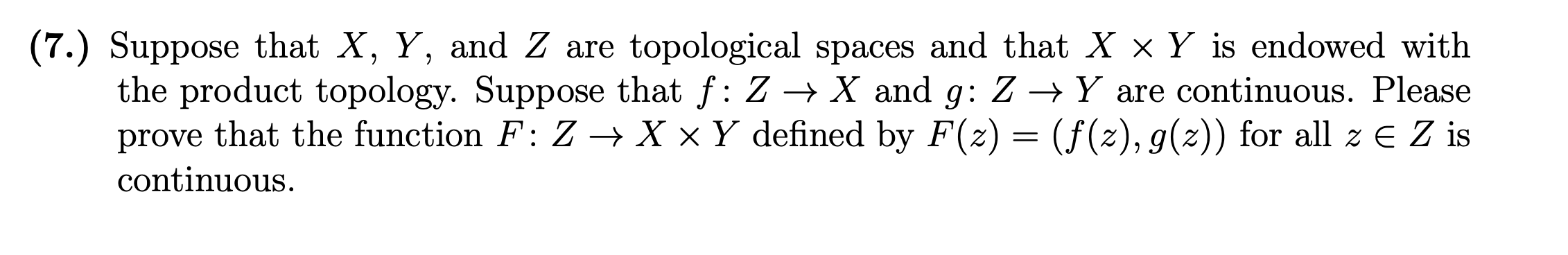 Solved Suppose that X,Y, and Z are topological spaces and | Chegg.com