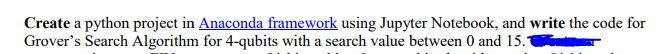 Solved Create A Python Project In Anaconda Framework Using