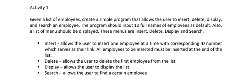 Solved The programming language is | Chegg.com
