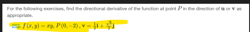 Solved For the following exercises, find the directional | Chegg.com