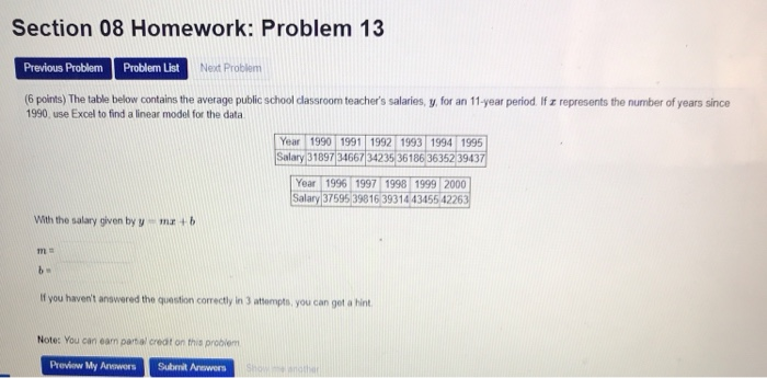 Solved Section 08 Homework Problem 13 Previous Problem 4907