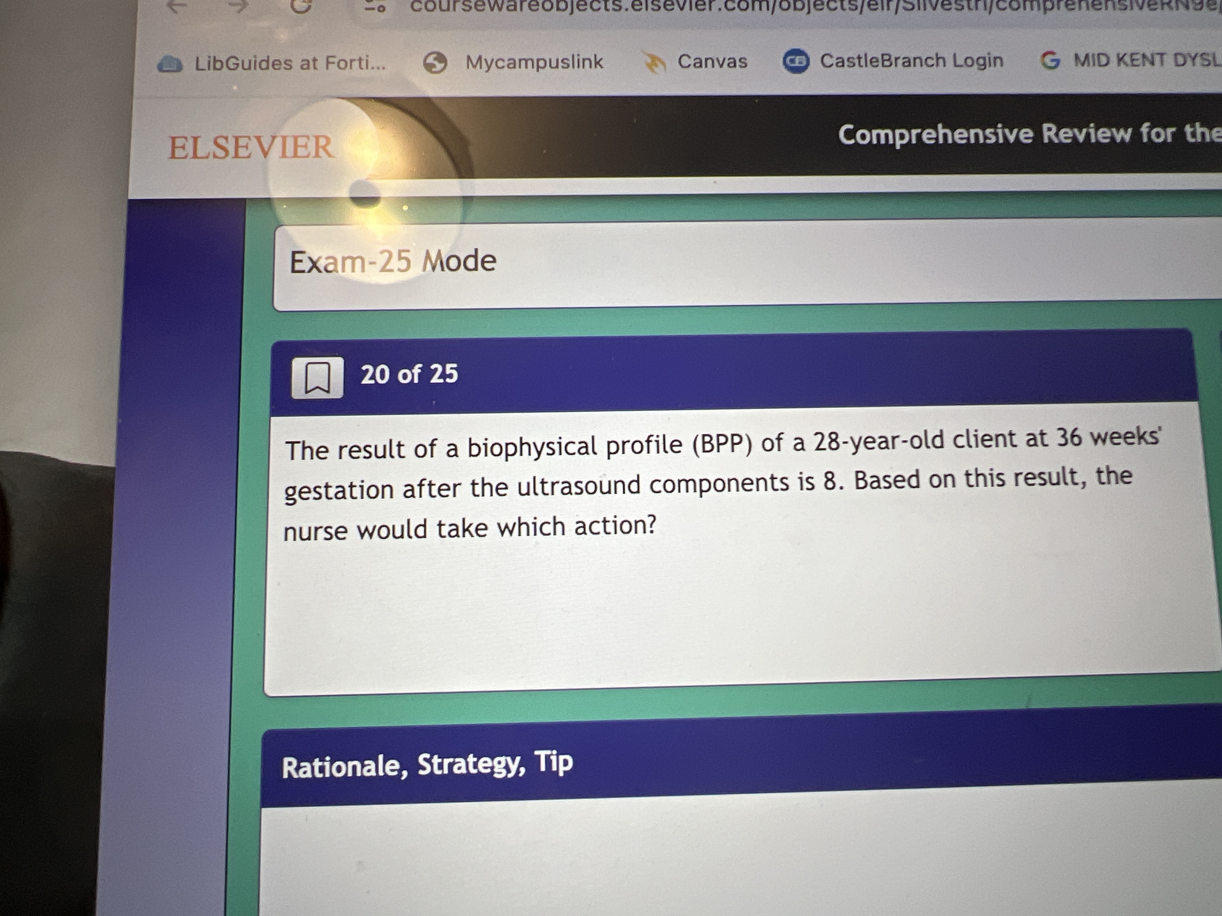 Solved Exam-25 ﻿Mode20 ﻿of 25The result of a biophysical | Chegg.com