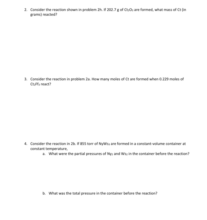 Solved Instructions: For the following problems, you'll be | Chegg.com
