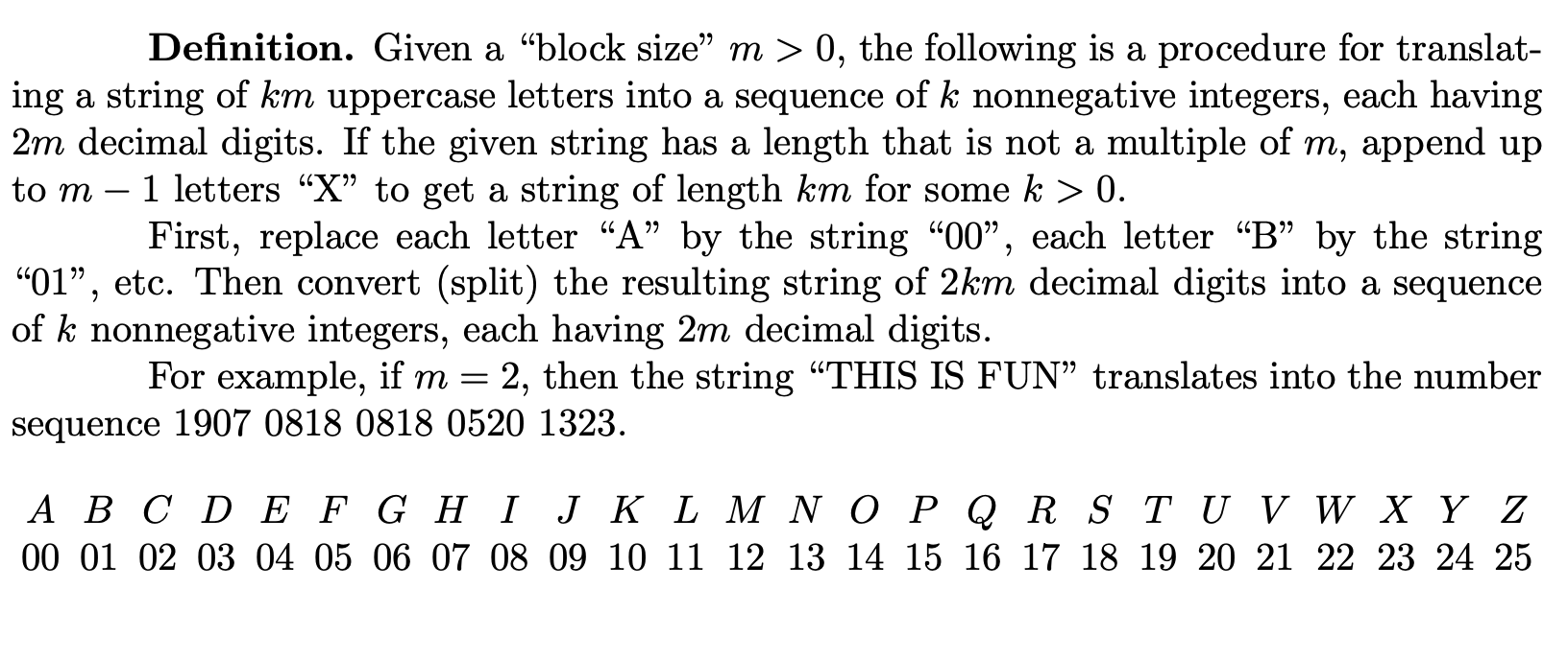 Solved (See below for definitions.) If the ciphertext | Chegg.com
