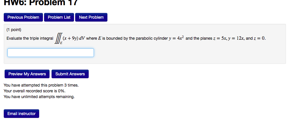 Solved HW6: Problem 17 Previous Problem Problem List Next | Chegg.com