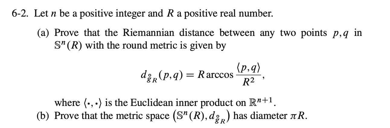 Solved -2. Let n be a positive integer and R a positive real | Chegg.com