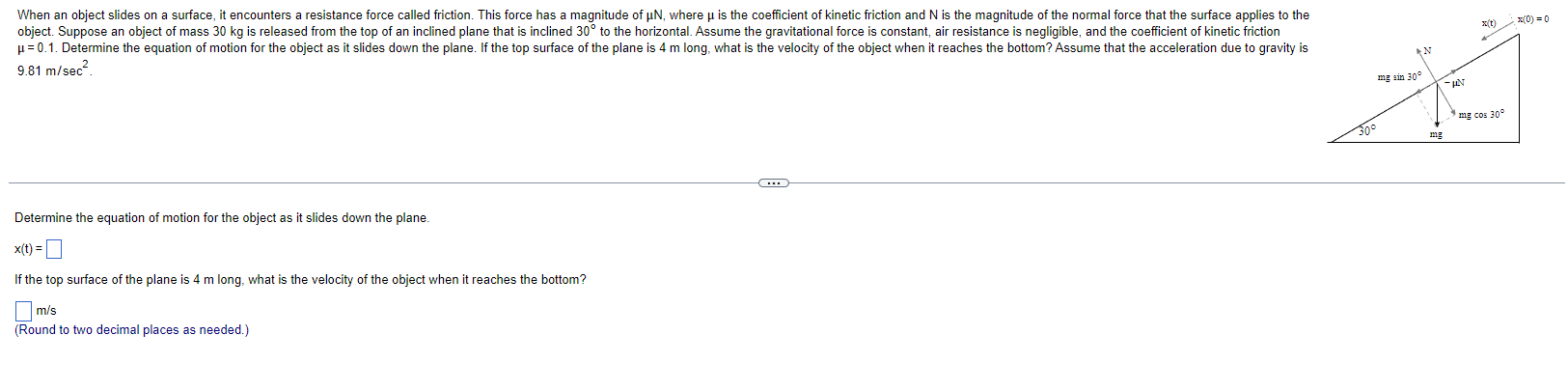 Solved \\( 9.81 \\mathrm{~m} / \\mathrm{sec}^{2} \\). | Chegg.com