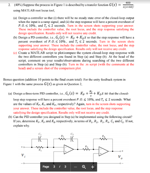 Solved 2. (40\%) Suppose the process in Figure 1 is | Chegg.com