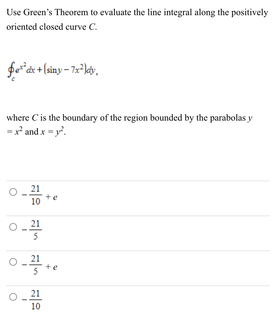 Solved Use Green’s Theorem to evaluate the line integral | Chegg.com