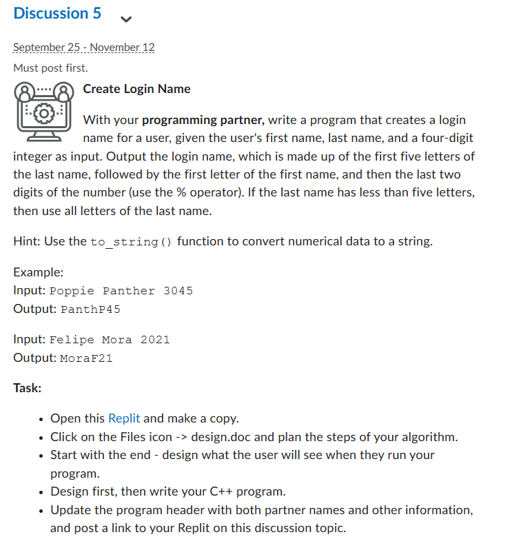 Solved Please help with C++. I need a CODE, list all INPUTS | Chegg.com