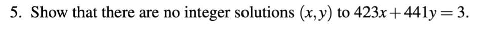 Solved Show that there are no integer solutions (x,y) ﻿to | Chegg.com