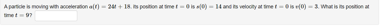 Solved A particle is moving with acceleration a(t)=24t+18. | Chegg.com
