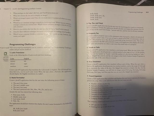 Solved in JAVA questions 2 & 3 #3 Tip,tax, total: create a | Chegg.com