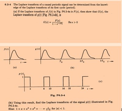 Solved 3.2-4 The Laplace transform of a causal periodic | Chegg.com