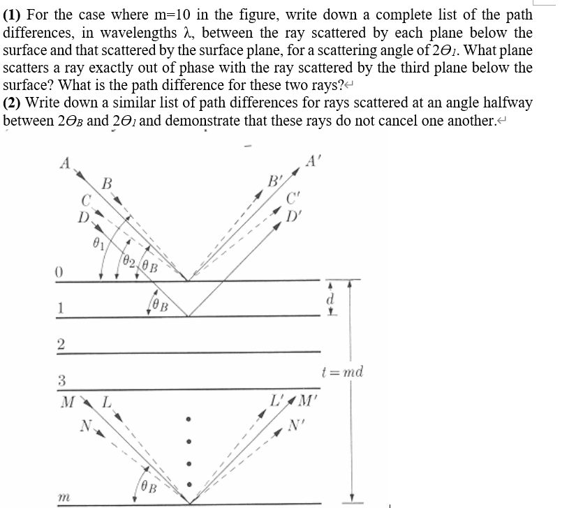 Solved (1) For the case where m=10 in the figure, write down | Chegg.com