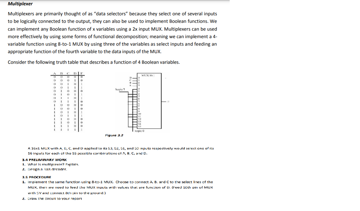 Solved Multiplexers are primarily thought of as "data | Chegg.com