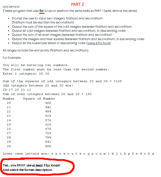 JAVA NOTE: I need the codes for both Part 1 & Part | Chegg.com