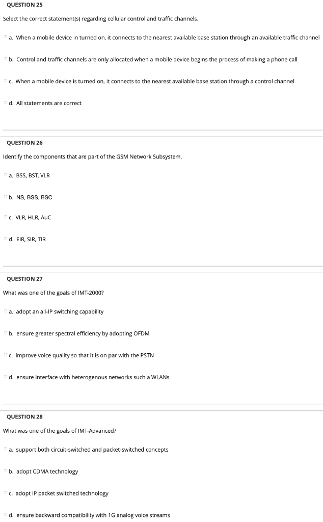 Solved Question 25 Select The Correct Statement S Regarding