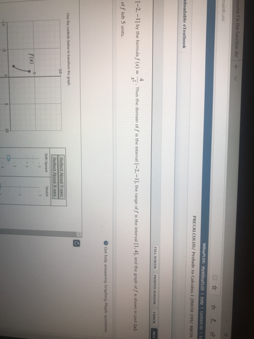 Solved edugen/student/mainfr.uni S Axler, Precalculus, 3e | Chegg.com