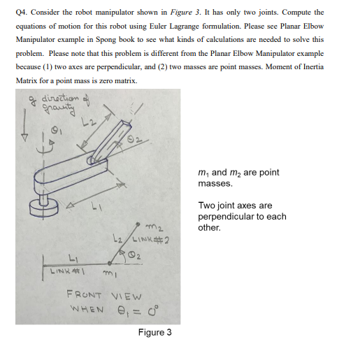 Solved Q4. ﻿Consider the robot manipulator shown in Figure | Chegg.com