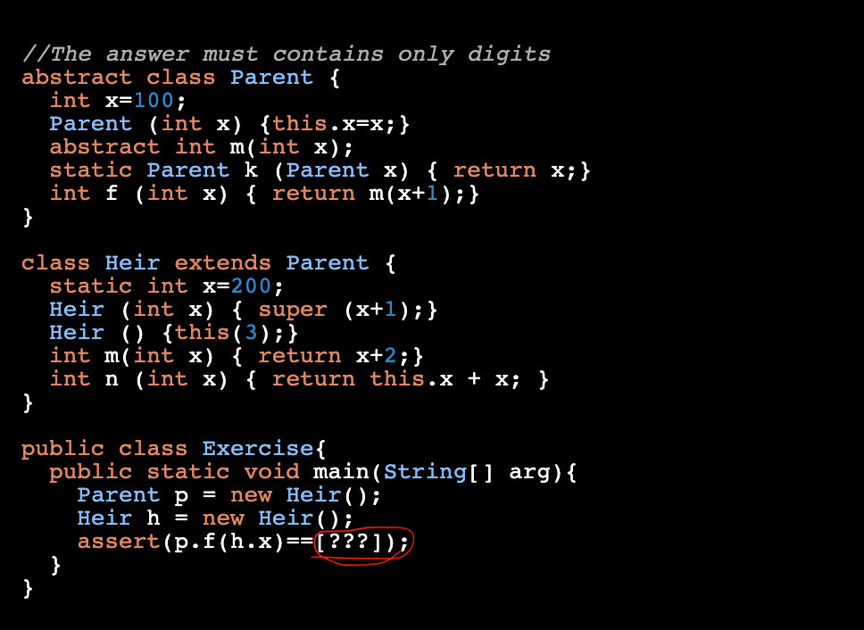 Solved //The answer must have balanced parentheses, and not | Chegg.com