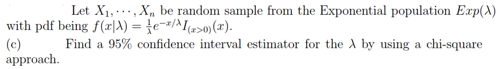 Solved Let X1,., Xn be random sample from the Exponential | Chegg.com