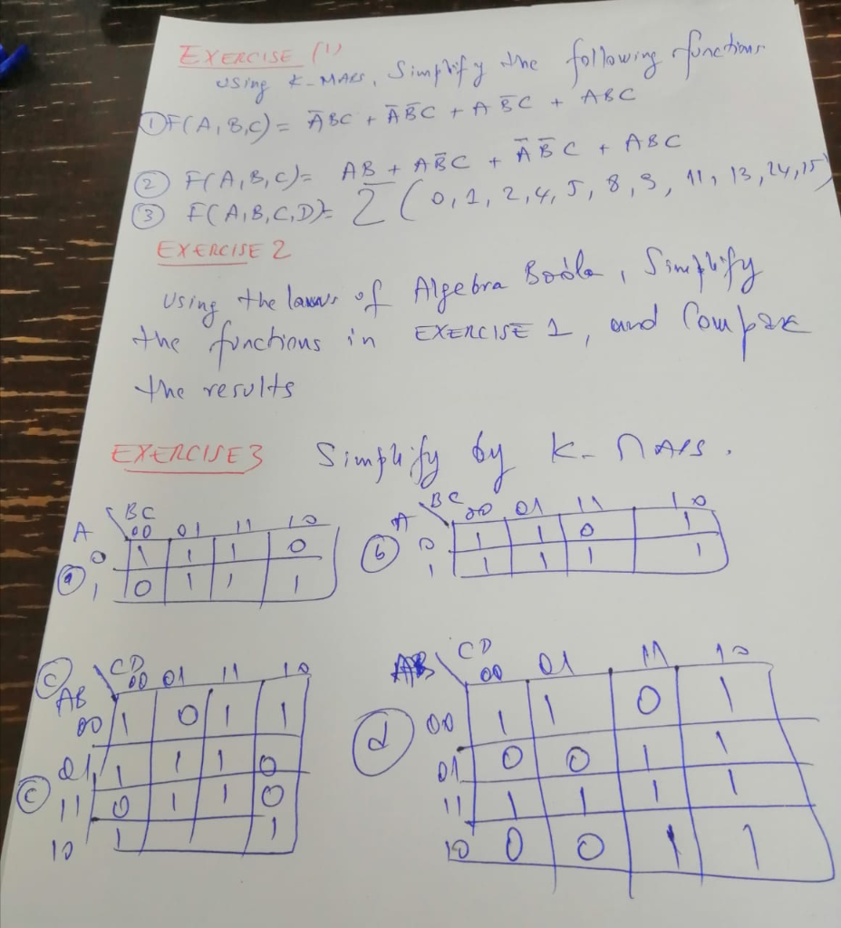 Solved + ABC ABC f 2 EXERCISE () using to mar, Simplify the | Chegg.com