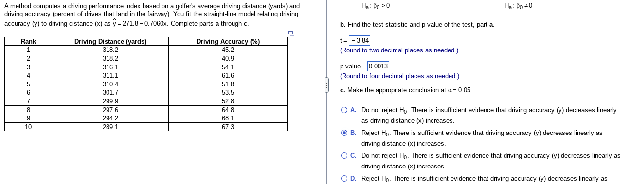 Solved A Method Computes A Driving Performance Index Based 6240