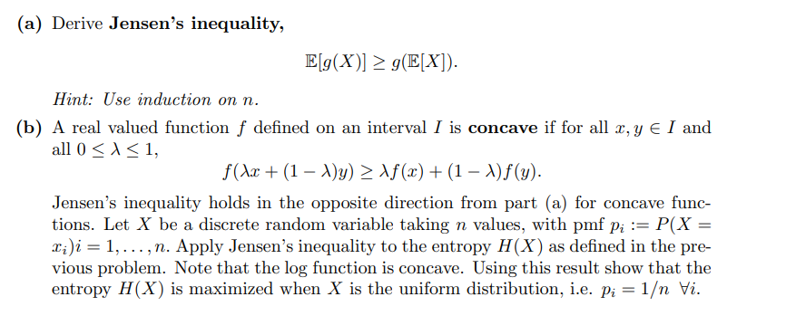 Solved Recall that a real valued function g defined on an | Chegg.com