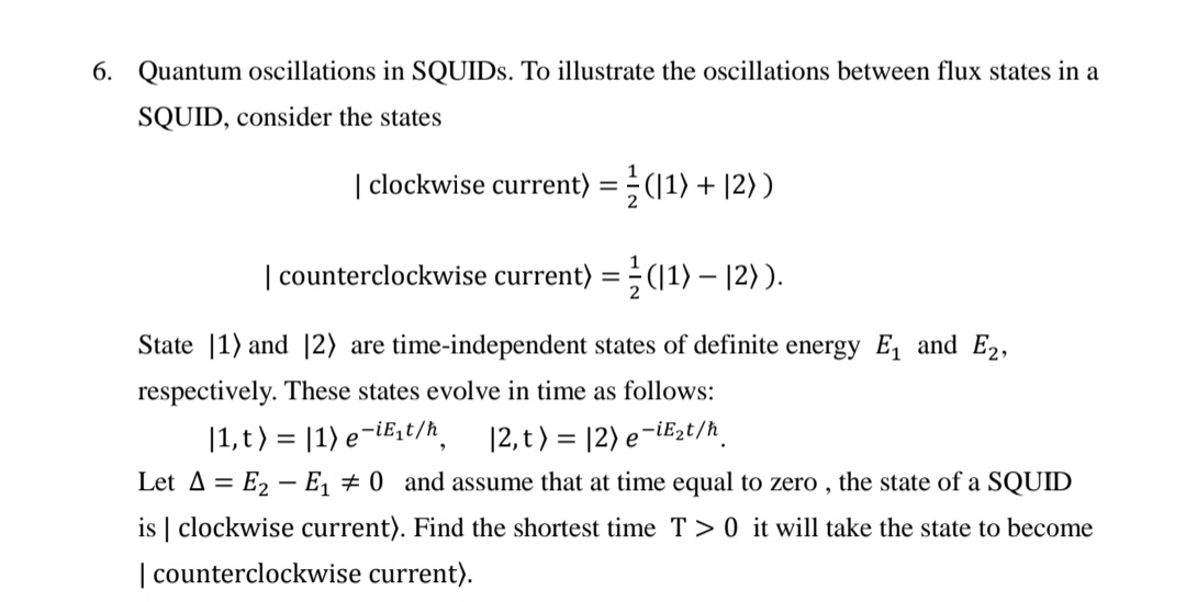 Solved Quantum oscillations in SQUIDs. To illustrate the | Chegg.com