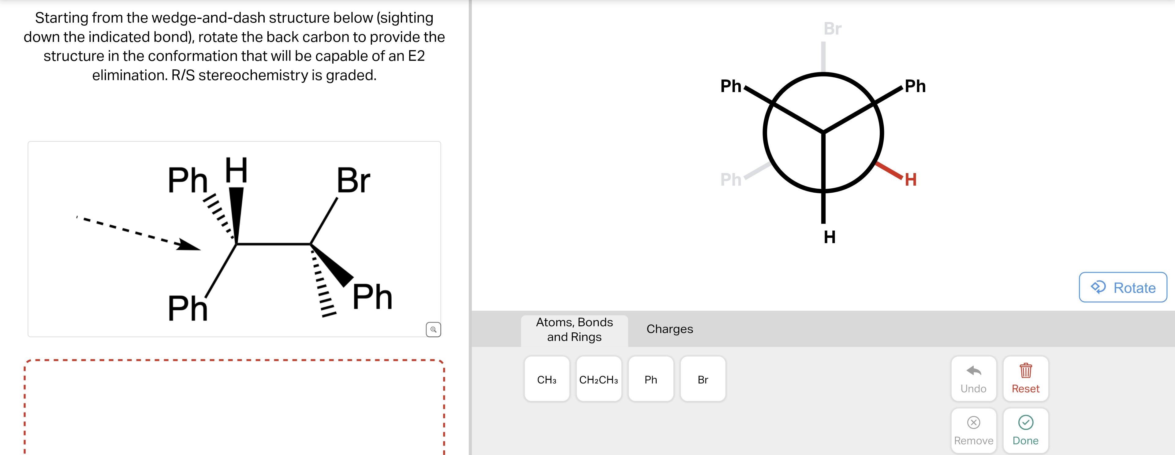 Solved Starting from the wedge-and-dash structure below | Chegg.com
