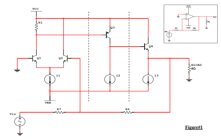 Figure#1 shows a schematic of a 3-stage audio | Chegg.com