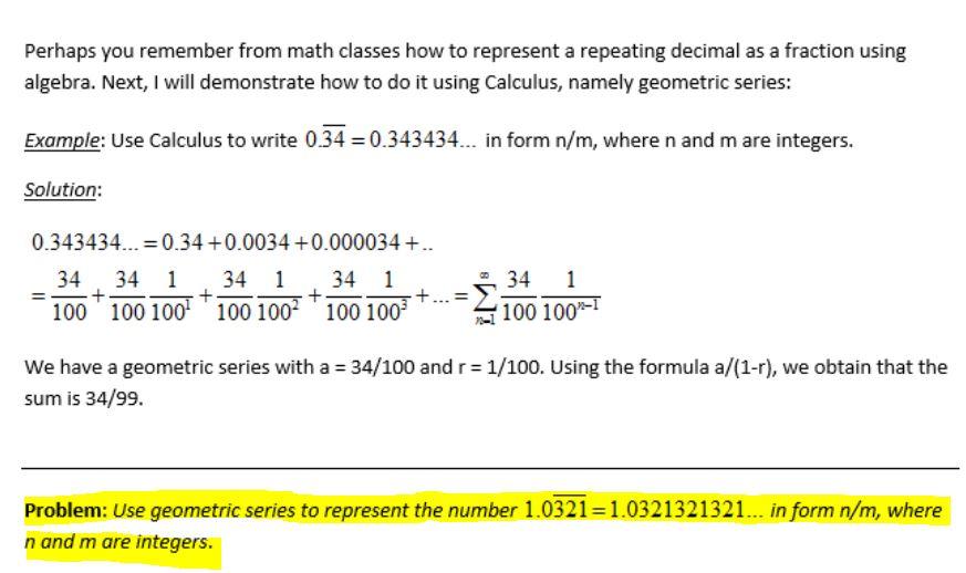 Solved Perhaps you remember from math classes how to | Chegg.com