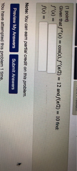 Solved Previous Problem Problem List (1 point) Evaluate the | Chegg.com
