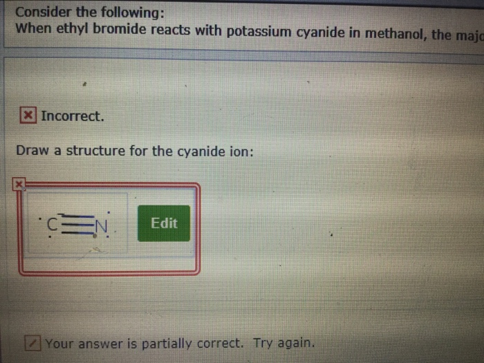 Solved Consider the following: When ethyl bromide reacts | Chegg.com
