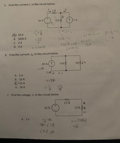 Solved I don't know if the circled answers are correct. | Chegg.com