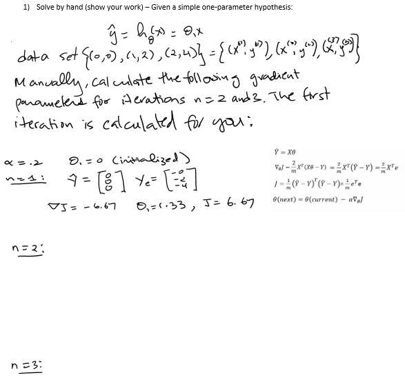 Solved 1) Solve by hand (show your work) - Given a simple | Chegg.com