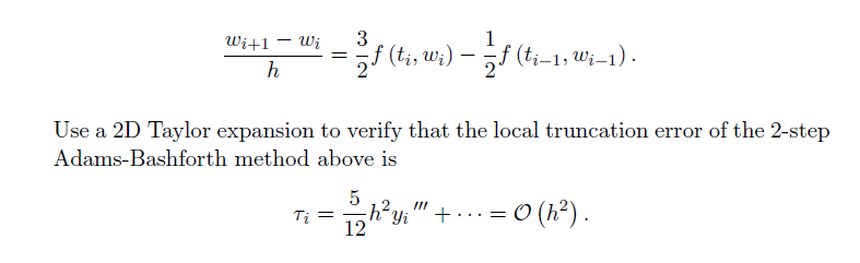 Solved İl wi) Use a 2D Taylor expansion to verify that the | Chegg.com