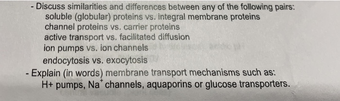 Solved Discuss similarities and differences between any of | Chegg.com