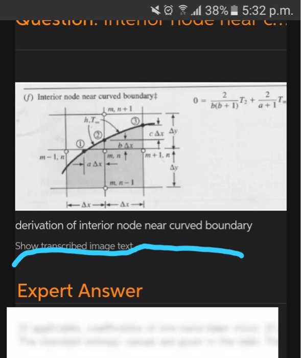 Solved \ ?..d 38%. 5:32 p.m. D Interior node near curved | Chegg.com