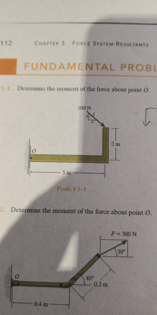 Solved 112 CHAPTER 3 FORCE SYSTEM REsULTANTS FUNDAMENTAL | Chegg.com
