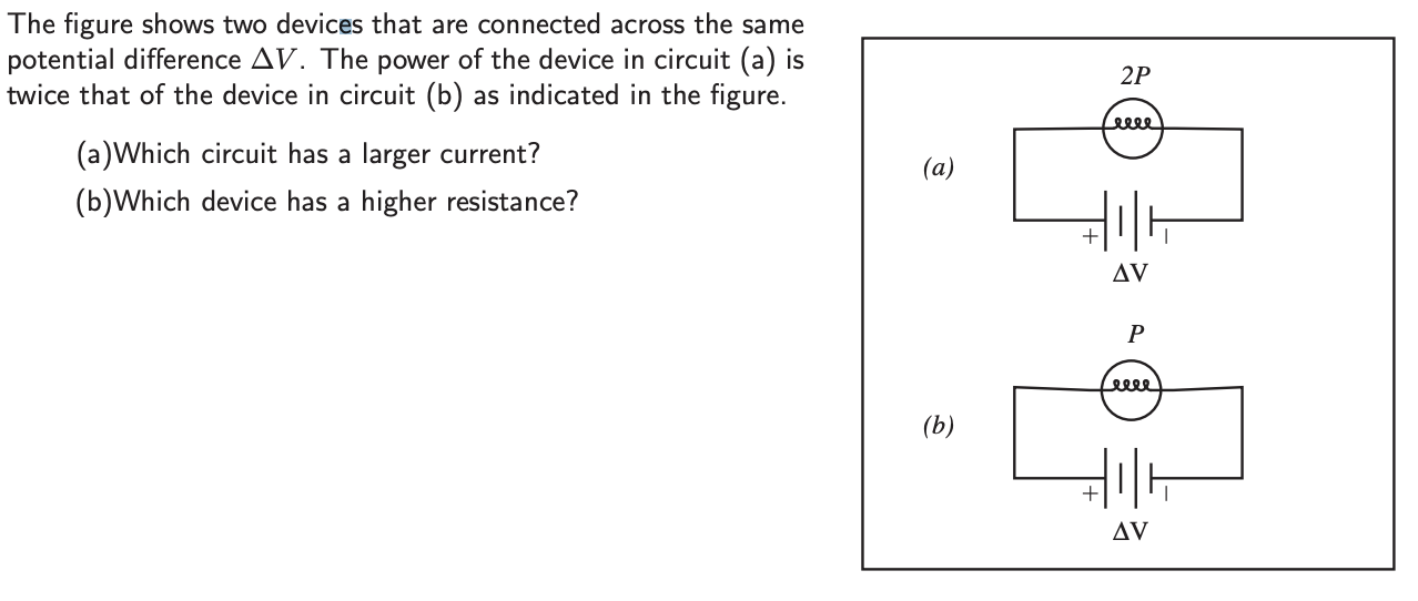 Solved 2P The figure shows two devices that are connected | Chegg.com