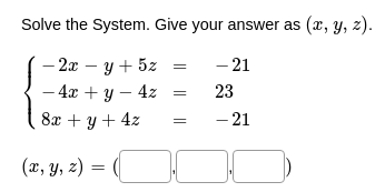Solved Consider the following system of equations and its | Chegg.com