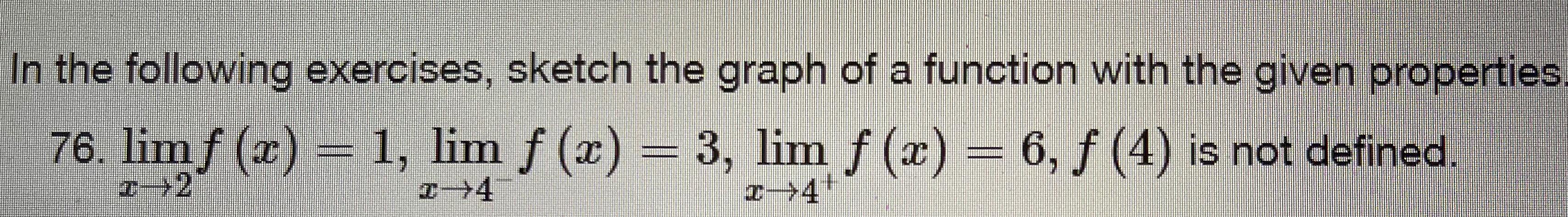 Solved In the following exercises, sketch the graph of a | Chegg.com