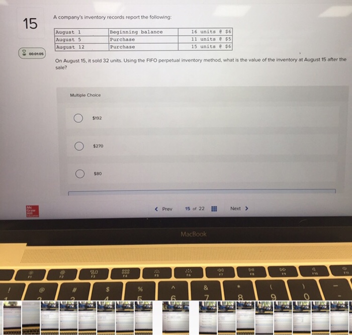 Solved A company had the following purchases and sales | Chegg.com