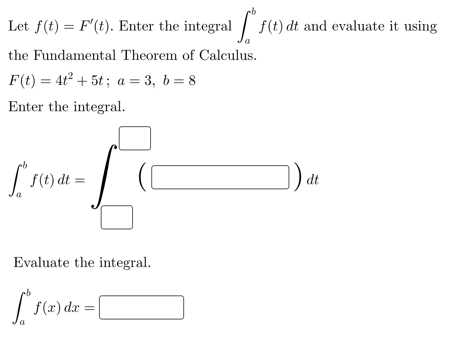 Solved evaluate the integral | Chegg.com