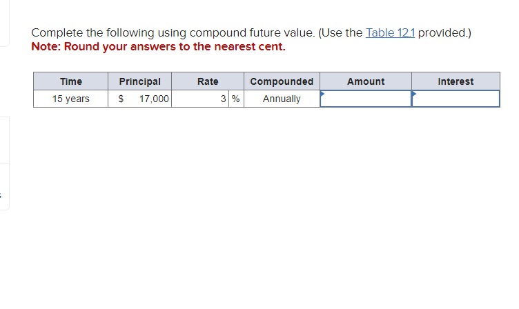 Solved Complete the following using compound future value. | Chegg.com