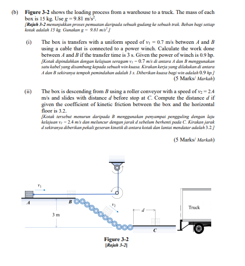 Solved (b) Figure 3-2 shows the loading process from a | Chegg.com