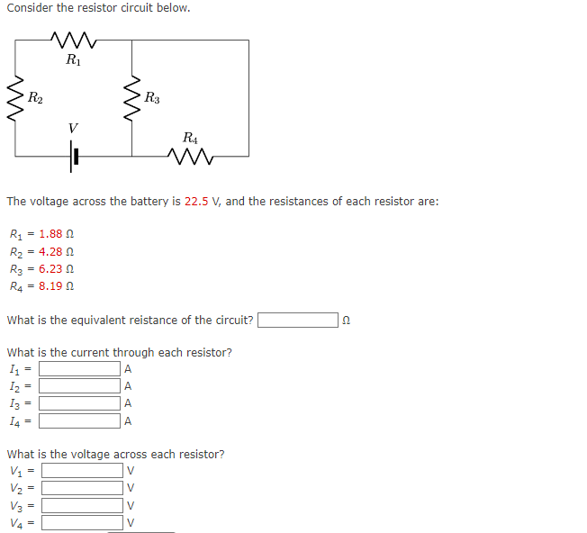Solved Consider the resistor circuit below. The voltage | Chegg.com